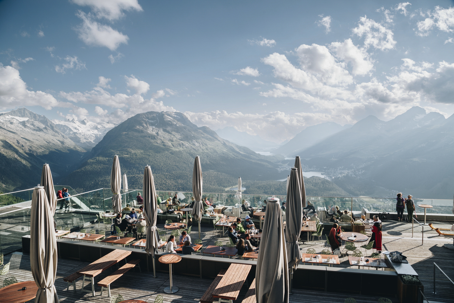 Sun Terrace with View | Romantik Hotel Muottas Muragl